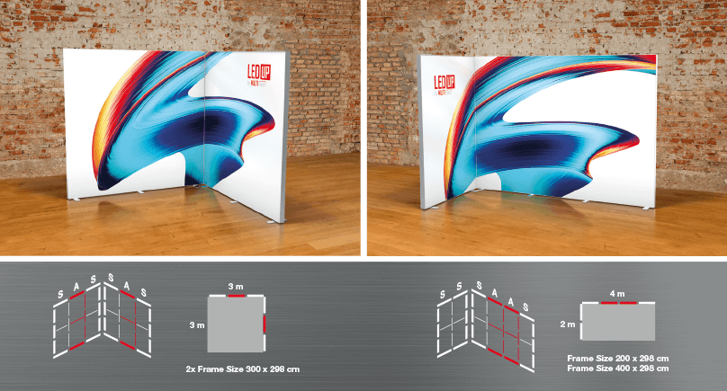 BIG LEDUP Leuchtrahmen Display - Weide Displays